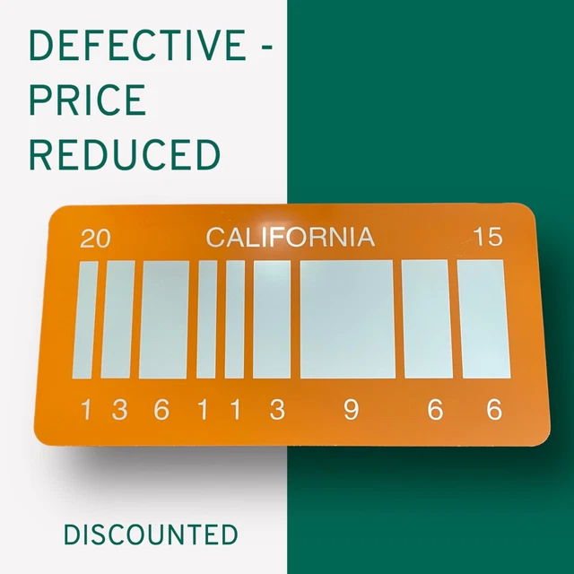 BACK TO THE Future 2 Delorean license plate - Price reduced due to ...