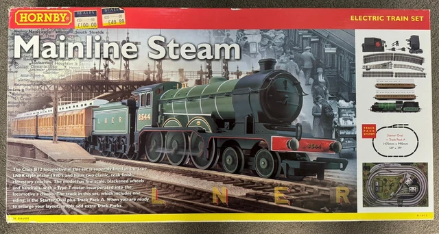 HORNBY R1032 B12 LNER "Mainline Steam" Train Set OO Gauge- Mint £119.00 ...