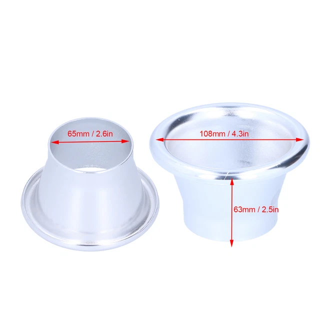 SDS 2.6IN COLD Air Intake Turbo Horn Velocity Stack Adapter CNC ...