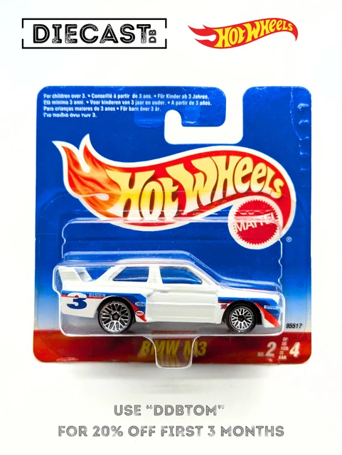 HOT WHEELS BMW M3 E30 (Corgi) European International Short Card 2 of 4 ...