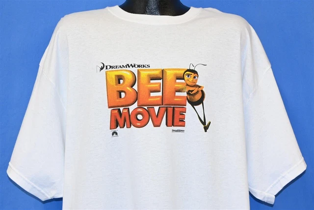 BEE MOVIE DREAMWORKS CARTOON MOVIE COMEDY PROMO t-shirt SEINFELD WHITE ...