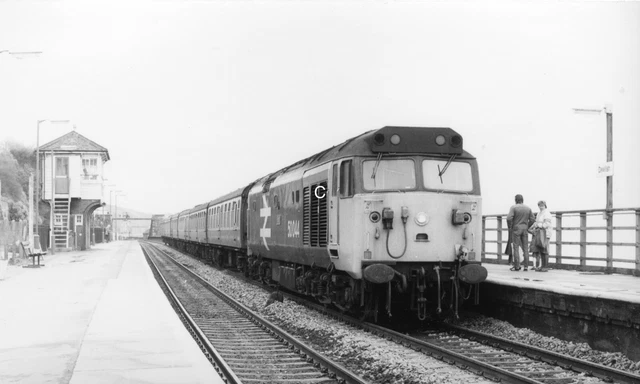 BRITISH RAILWAY B.R Photograph - Class 50 50044 'Exeter' At Dawlish 07 ...