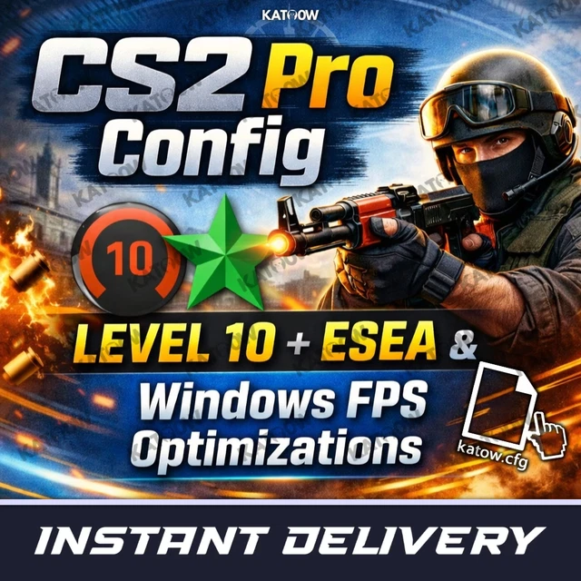 CS2 PRO CONFIG | FACEIT Level 10 + ESEA & Windows FPS Optimizations EUR ...