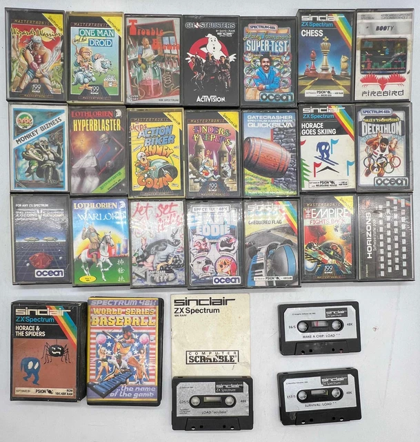 VINTAGE LOT 26 Sinclair ZX Spectrum 48K Computer Games 25 Cassettes 1 ...