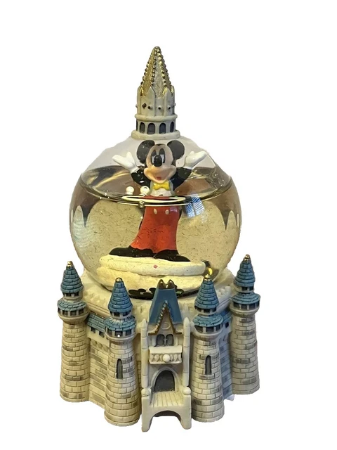 DISNEY MICKEY MOUSE Castle Magic Kingdom Mini 3.5" Snowglobe £14.15 ...