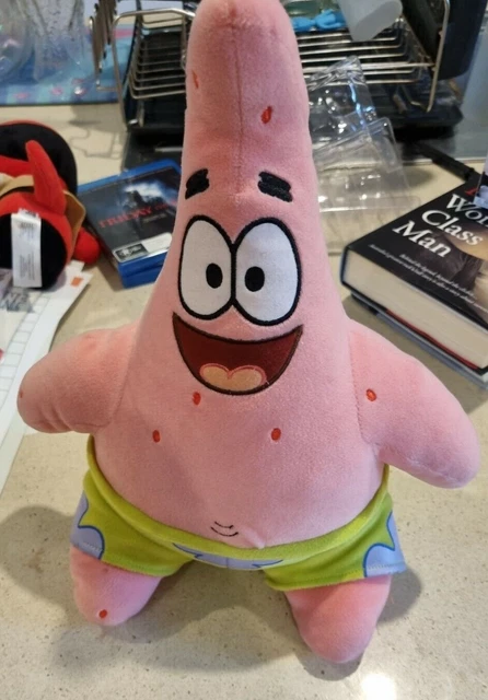 SPONGEBOB SQUAREPANTS PATRICK Star Soft Toy Plush Viacom Nickelodeon ...