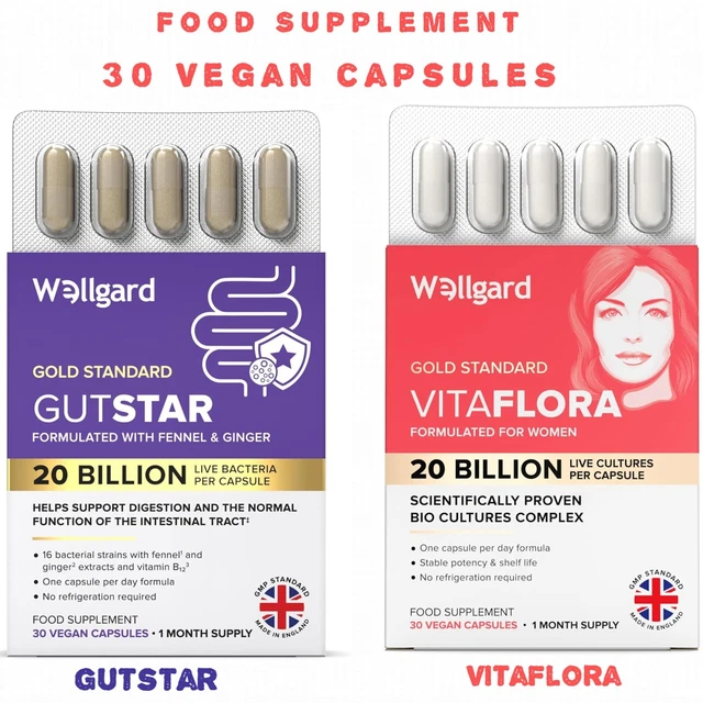 WELLGARD GUTSTAR PROBIOTICS - 16 Strain Probiotics for Gut Health with ...