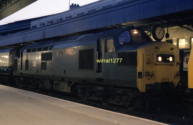 ORIGINAL RAILWAY PHOTOGRAPHIC negative Class 37 37203 at Bristol £3.50 ...