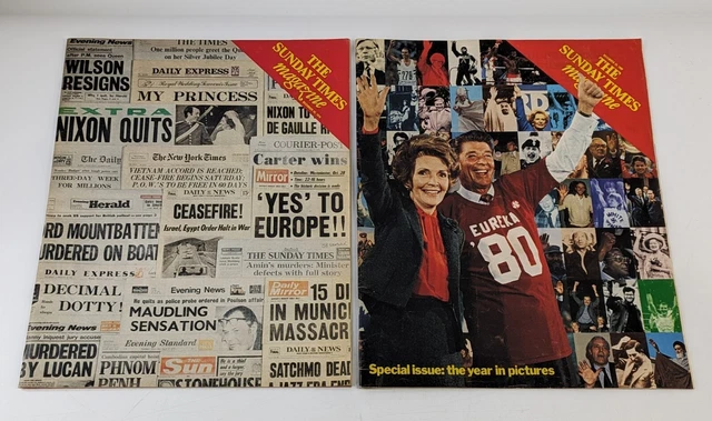 THE SUNDAY TIMES Magazine December 30th 1979 & December 28th 1980 £9.99 ...