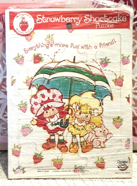 VINTAGE 1980S STRAWBERRY SHORTCAKE PUZZLE NO PACKAGING $20.00 - PicClick AU
