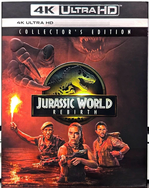 JURASSIC WORLD REBIRTH (4K Ultra HD disc + Slipcover) NO Blu-ray or Digital EUR 23,92 - PicClick IT
