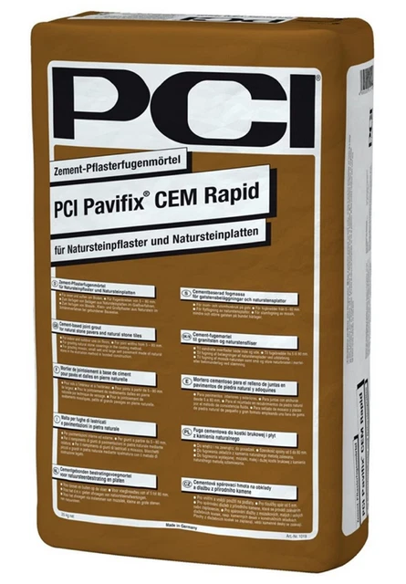 PAVEMENT JOINT GROUT PCI Pavifix Cem Rapid 25 KG Grout Polygonalplatten ...