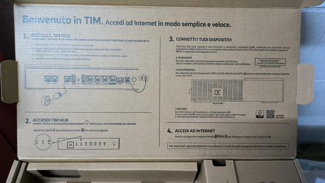 MODEM ROUTER TIM Hub Adsl Adsl2+ Vdsl Evdsl Fibra Wifi 1000 Mega ...