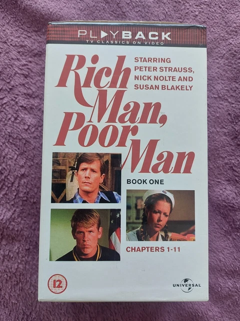 RICH MAN POOR Man - VHS Video Tape Cassette Box Set £19.99 - PicClick UK