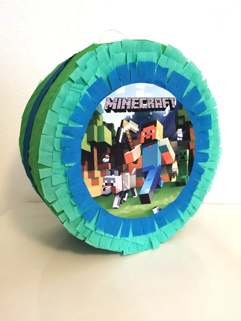 MINI PINATA GAMER Minecraft , anniversaire Garçon, Pinata France ...