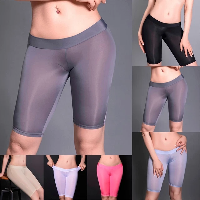 SOUS-V TEMENTS TENDANCE SEE Through huile extensive culotte brillante short box EUR 10,72 ...