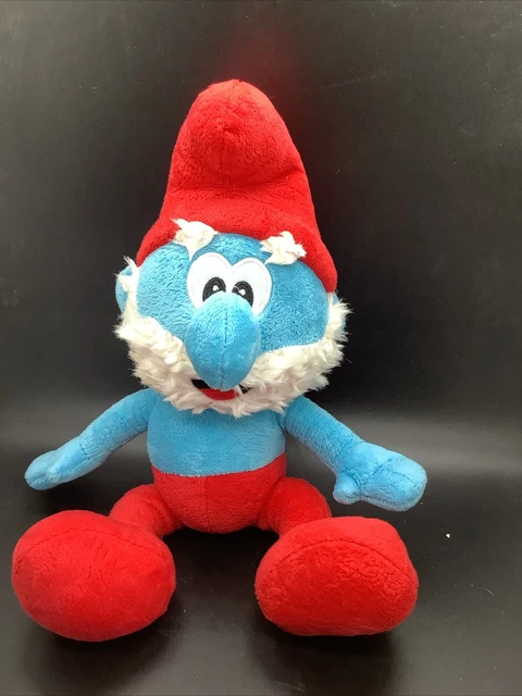 THE SMURFS SOFT Toy Teddy Plush Collectable Retro 12 Inch Cuddly Blue ...