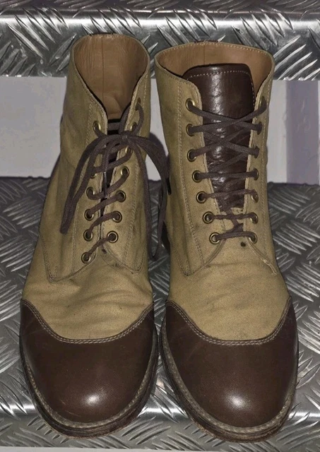 GRENSON &GLENN& CAP-TOE Derby Grain Leather Sole Boots UK8 £130.00 ...
