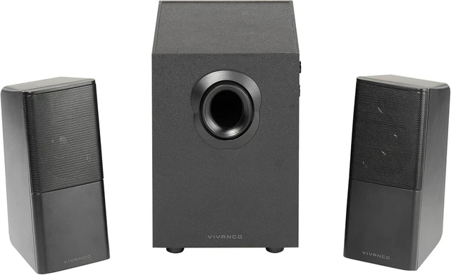 VIVANCO 39636 2.1 Multimedia Speakers - Black £25.95 - PicClick UK