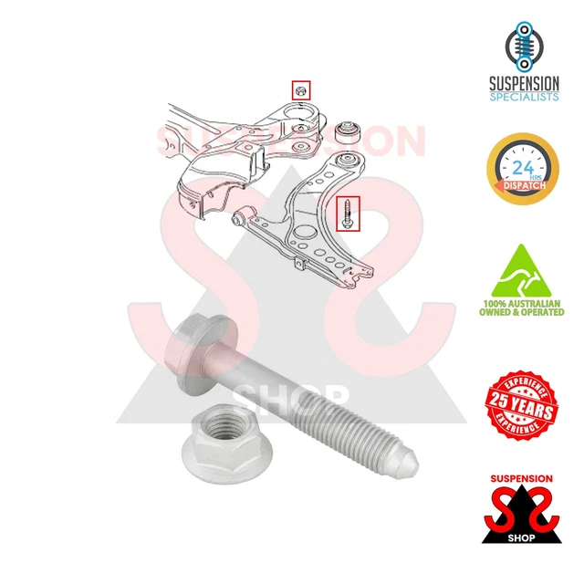 CAMBER CORRECTION SCREW Suit VW Golf 2.8 VR6 4motion GOLF IV (1J1) $35. ...