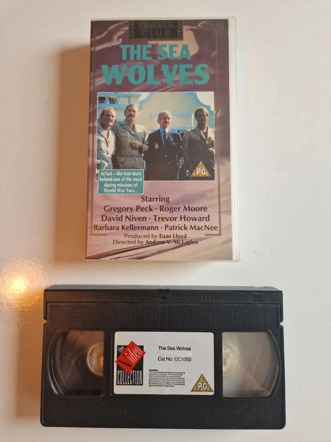 THE SEA WOLVES (VHS) 1980 Gregory Peck Roger Moore David Niven £2.00 ...
