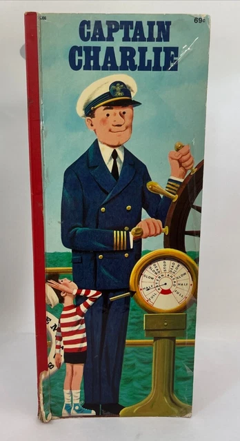 VINTAGE COPYRIGHT 1968 CAPTAIN CHARLIE by William Dugan Tall Board Book ...