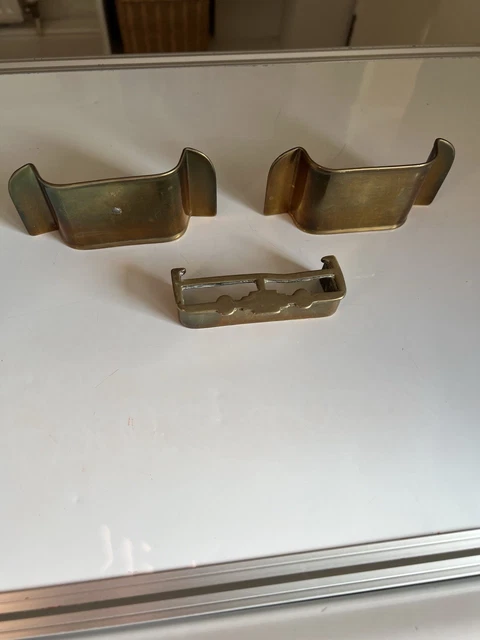 BRASS FIRE FENDER Plus 2 Bras Fire Guards For A Dolls House £12.94 ...