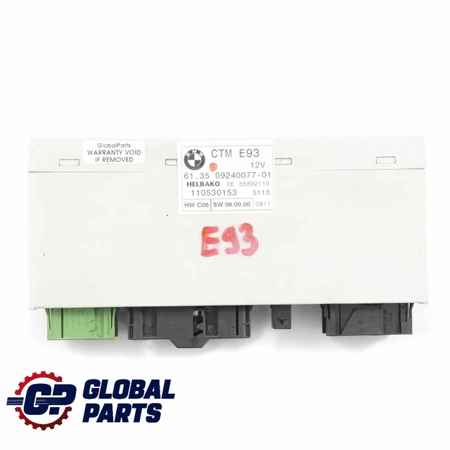 BMW E93 CABRIO Convertible Folding Top Roof ECU Module CTM 9240077 EUR ...