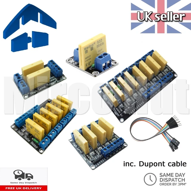 SSR DC-DC RELAY 5V 12V 5A Solid State 2ch 4ch 6ch 8channel - Arduino ...
