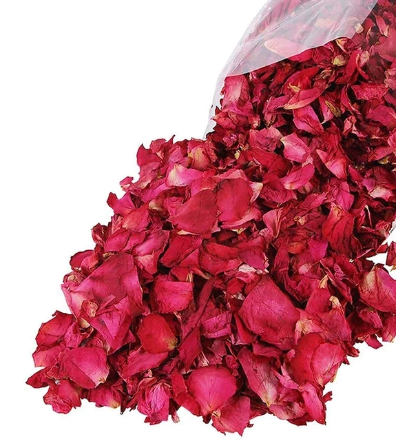 RECCISOKZ 100G-PÉTALES DE rose séchées naturelles véritables fleurs ...