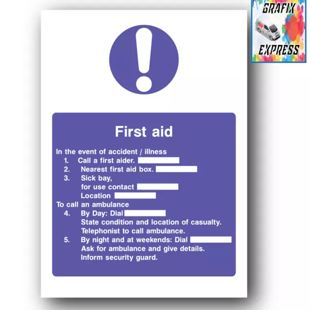Business Office Industrial Safety First Aid Laminated Safe Manual Hot