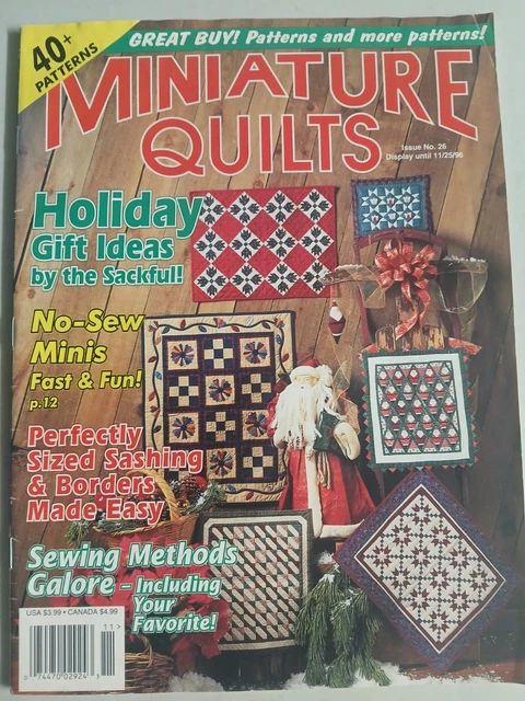 MINIATURE QUILTS 1996 #26--- good £2.77 - PicClick UK