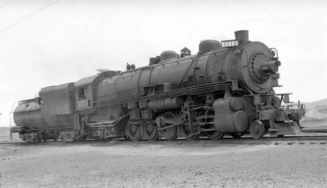 SP SOUTHERN PACIFIC Railroad Locomotive Engine No 3710 Old Train Photo ...