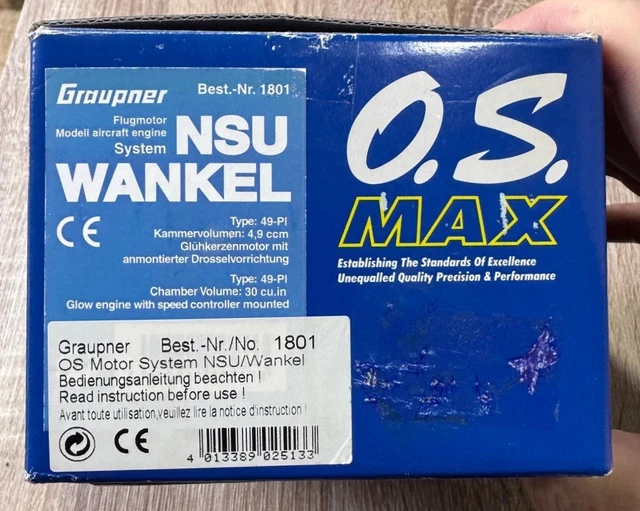 GRAUPNER OS NSU Wankel 49-PI - Nr 1801 Absolut NEU !!! ...nie Sprit ...