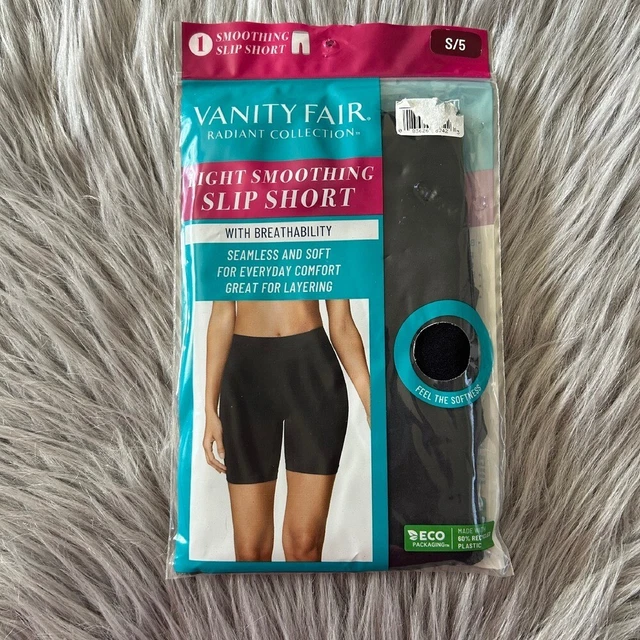 VANITY FAIR RADIANT Collection Light Smoothing Slip Short Womens Size ...