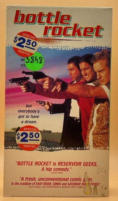BOTTLE ROCKET VHS 1996 A Wes Anderson Film **Buy 2 Get 1 Free** £23.29 ...
