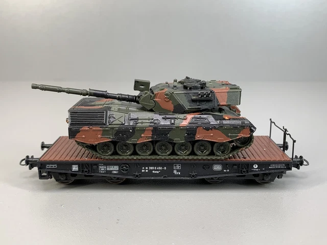 H0 - ROCO (DC)...DB Schwerlastwagen mit Panzer...NEM / 2 I 983 EUR 28,52 - PicClick DE