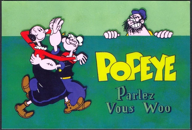 MODERN POPEYE POSTCARD: Popeye Dances with Olive Oyl. Ref: Genie ...