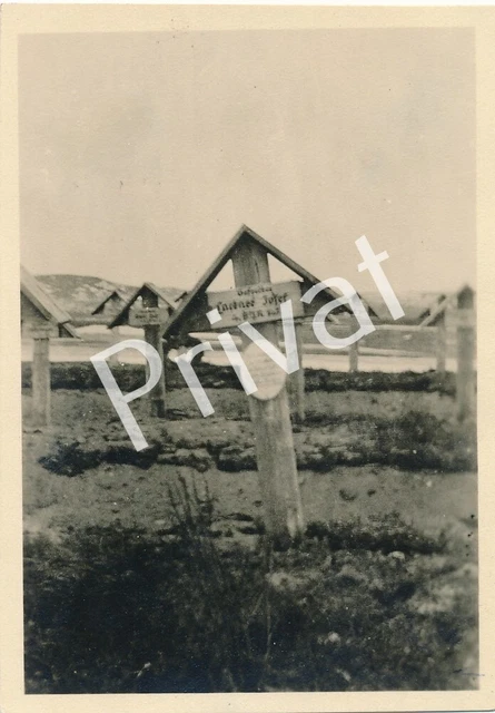 FOTO WK2 GEBIRGS-ARMEEKORPS XIX Narvik Soldatenfriedhof Lackner Grab ...