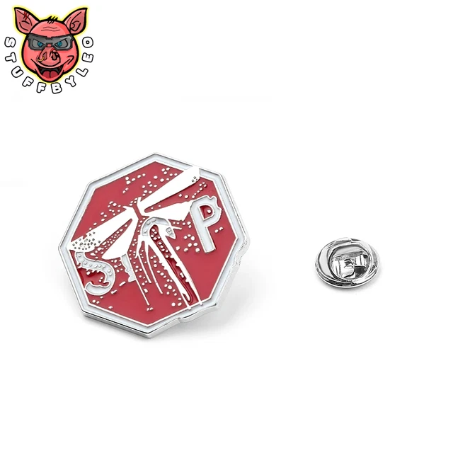THE LAST OF Us Part 2 Firefly Logo Red Stop Sign Enamel Pin Badge ...