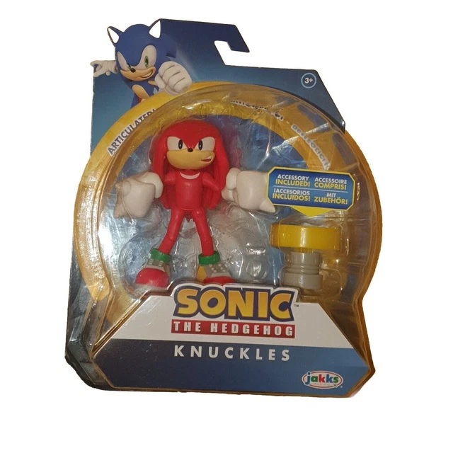 SONIC THE HEDGEHOG 10cm Knuckles with Yellow Spring 4" figure Jakks ...