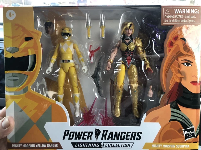 POWER RANGERS LIGHTNING Collection Yellow Ranger Vs Scorpina Figure 2 ...