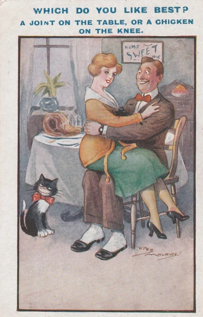 A COMIC HUMOUR funny joke old picture postcard antique england ...