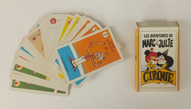 JEU DE CARTES - 7 Familles - LES AVENTURES DE MARC ET JULIE AU CIRQUE ...