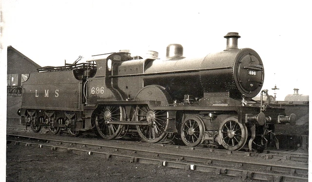 LMS CLASS 2P 4-4-0 No 696 UNKNOWN MPD R/PHOTO POSTCARD SEE SCANS £1.99 ...