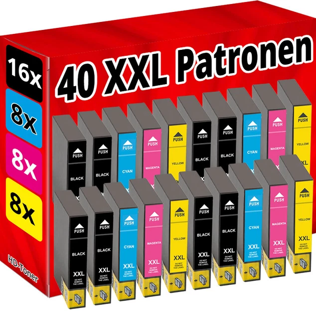 40 X CARTOUCHE pour EPSON DX6000 DX6050 DX7000F DX7400 DX7450 D92 ...