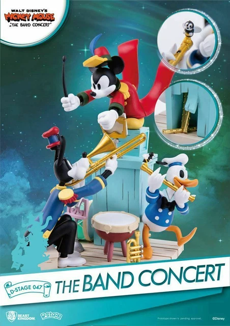 DISNEY MICKEY MOUSE D-Stage Diorama The Band Concert Beast Kingdom 15 ...