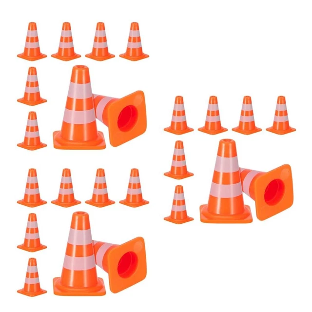 3 PACK DIY Traffic Sign Parking Cone Construction Toy Signs Road ...