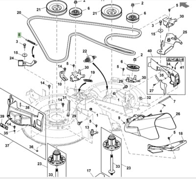 GENUINE JOHN DEERE X146R Ride On Mower Pedestal Plate GX23401 £26.54 ...