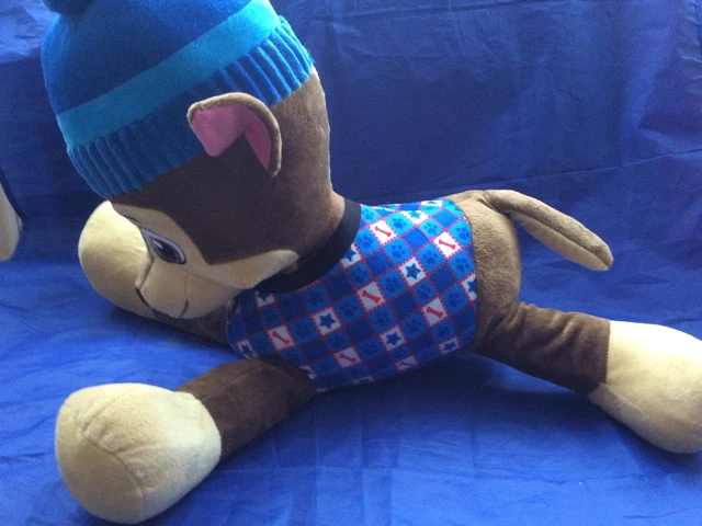 PAW PATROL WINTER Snow Rescue Chase Large Plush Soft Toy £18.99 ...